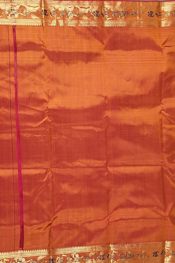 Buy Bengal Baluchari Silk Saree with Traditional Motifs | Sundari